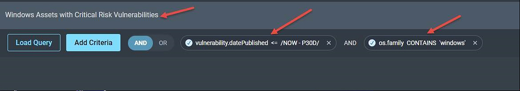 Query > Vulnerabilities Date Published > 30 days ago - Query Builder - Rapid7 Discuss