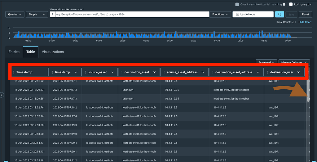 Log Search Table View Scrolling Update - Log Search - Rapid7 Discuss