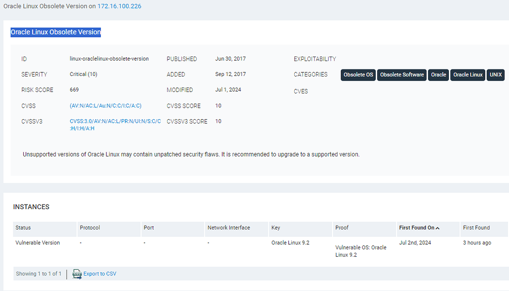 Oracle Linux 9.2 Obsolete Version - InsightVM - Rapid7 Discuss