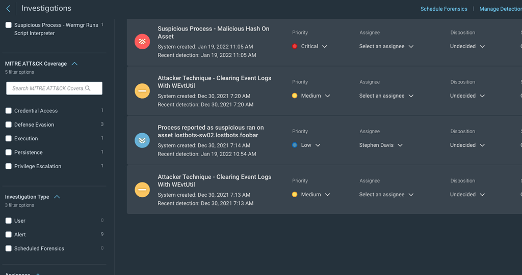 New Investigation Filters! - InsightIDR - Rapid7 Discuss