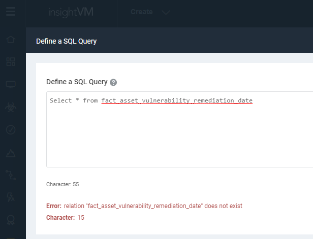 Sql Query Remediation Timeframe Sql Queries Rapid7 Discuss
